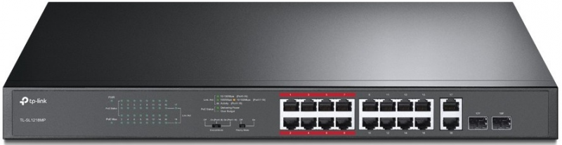 przełącznik tp-link tl-sl1218mp (16x 10/100 poe+ ) - archiwum Arena.pl